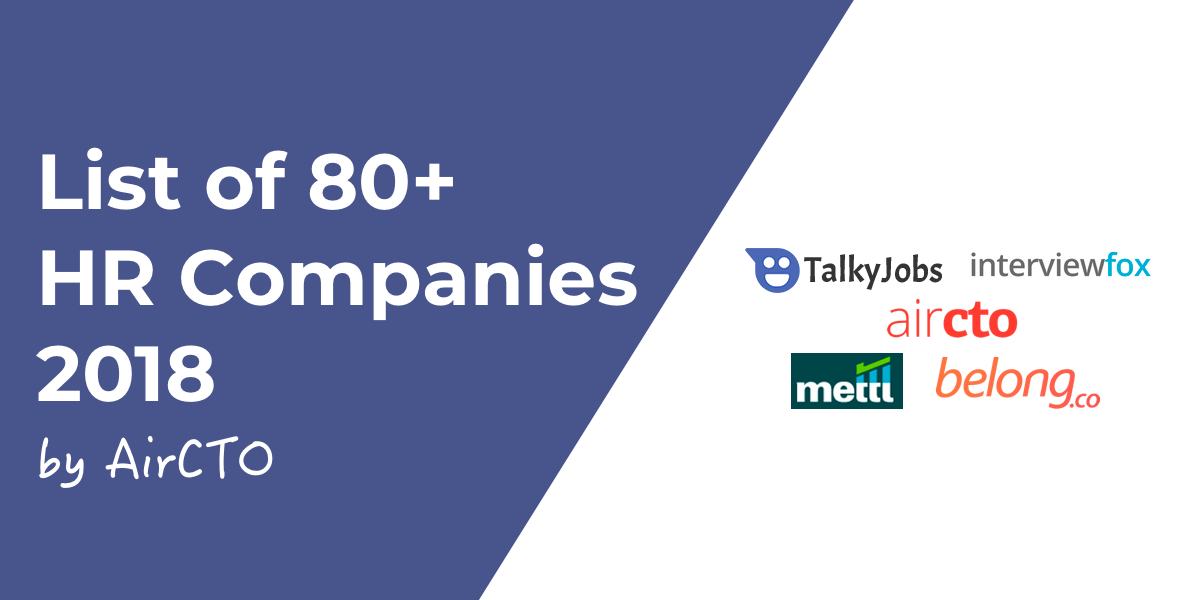 List of 80+ HR Companies to help you in your Next Hire | by AirCTO | Medium