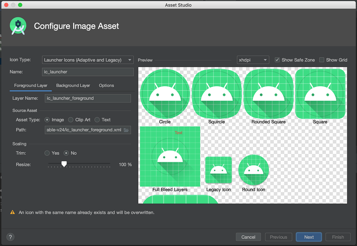 Changing Launcher Icon of an App. All apps created in Android Studio ...