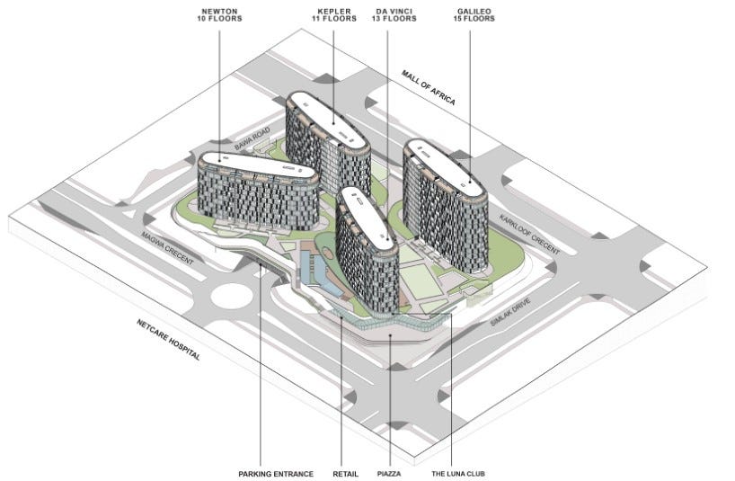 Residential design comprising four elliptical towers | by dhk ...