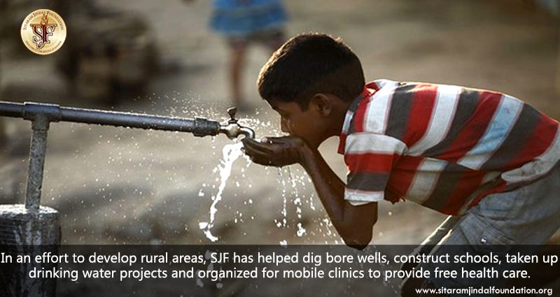 A lot of rural areas lack basic amenities such as drinking water and ...