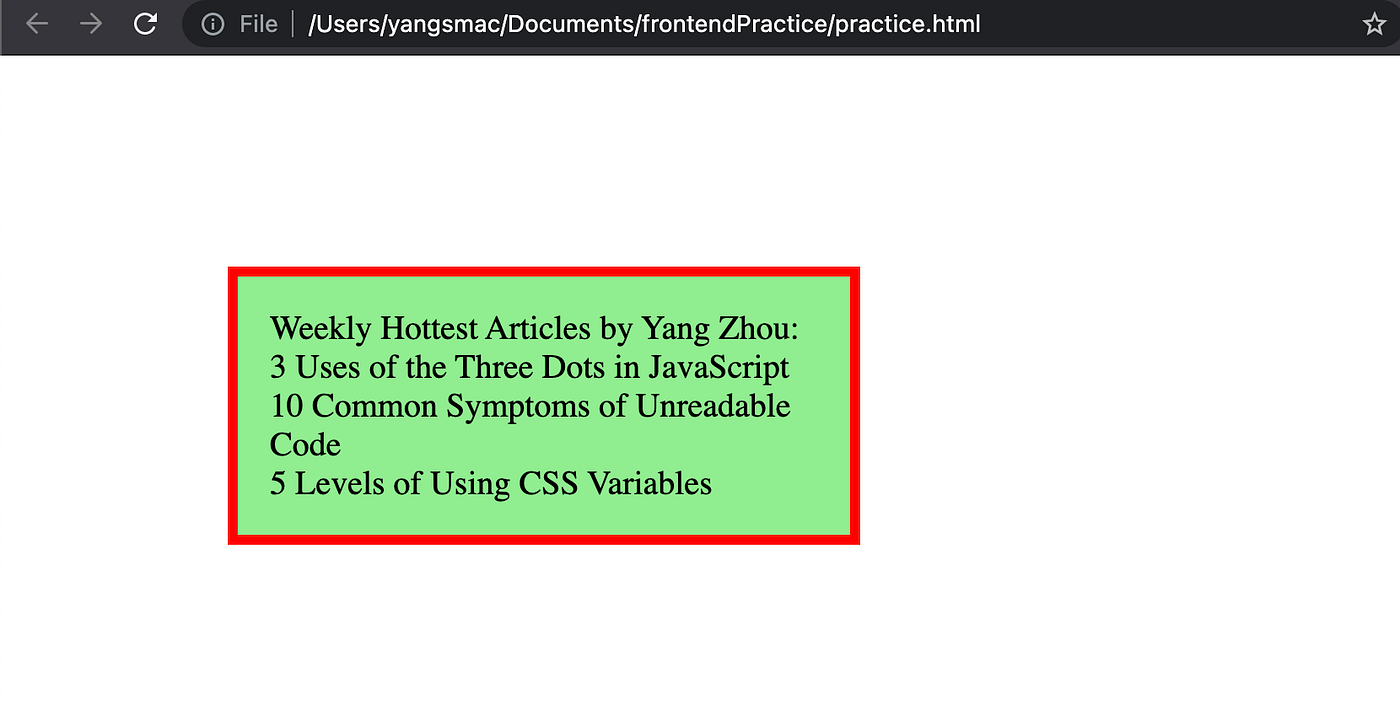 CSS Box Model: 5 Steps To Turn an Element into a Box | by Yang Zhou ...