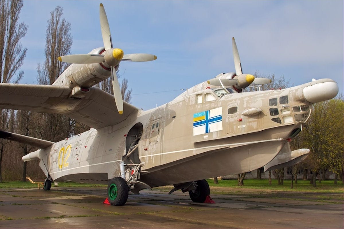 Ukraine Coaxes Its Ancient, Giant Seaplanes Back Into the Air | by War ...