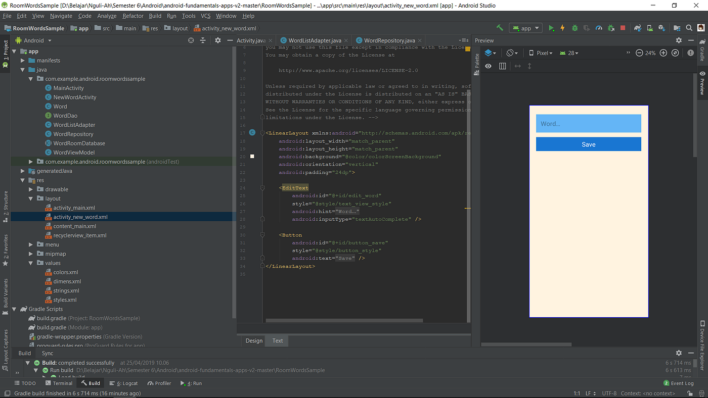 Android Fundamentals 10 1 Part A Dan B By Satya Wira Yanottama Medium