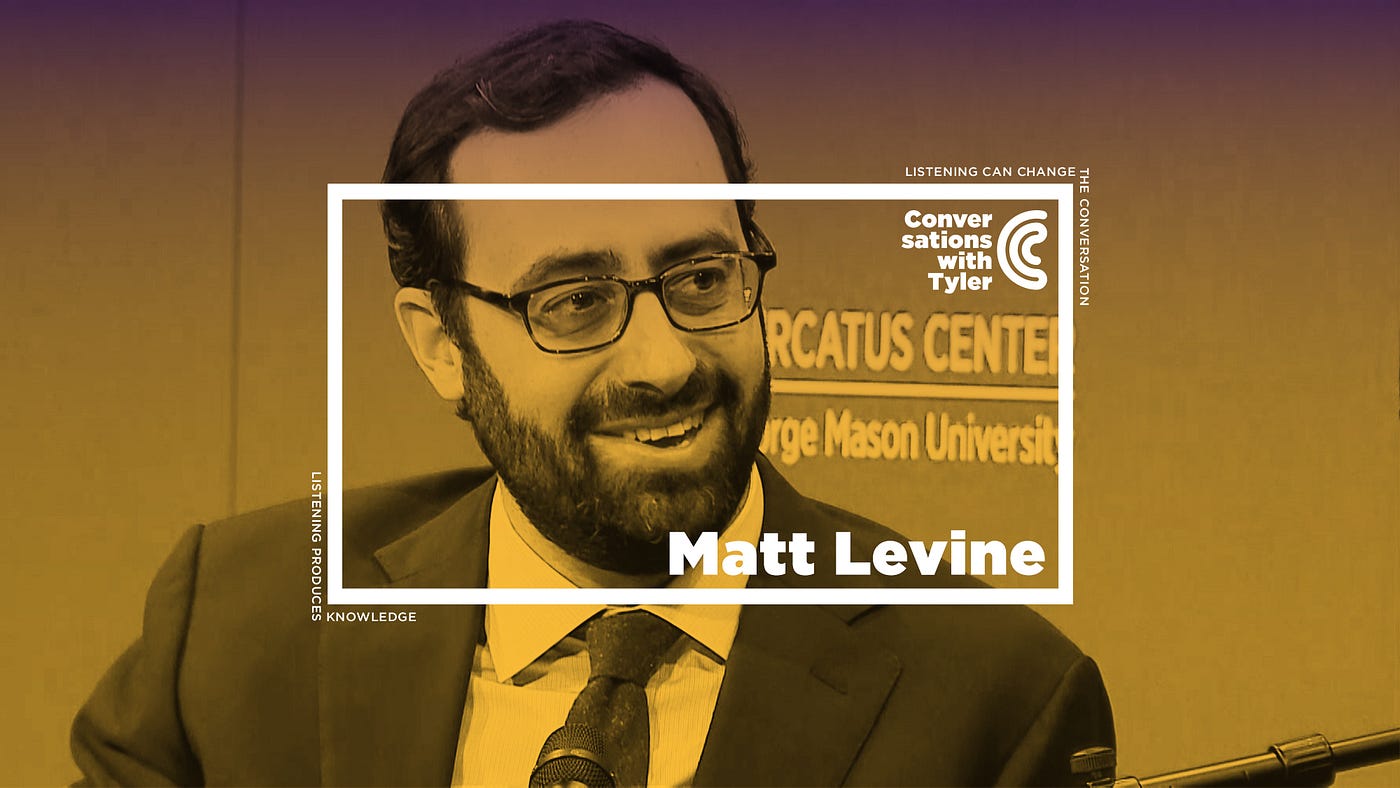 Matt Levine Live at Bloomberg HQ (Ep. 34) | by Mercatus Center ...
