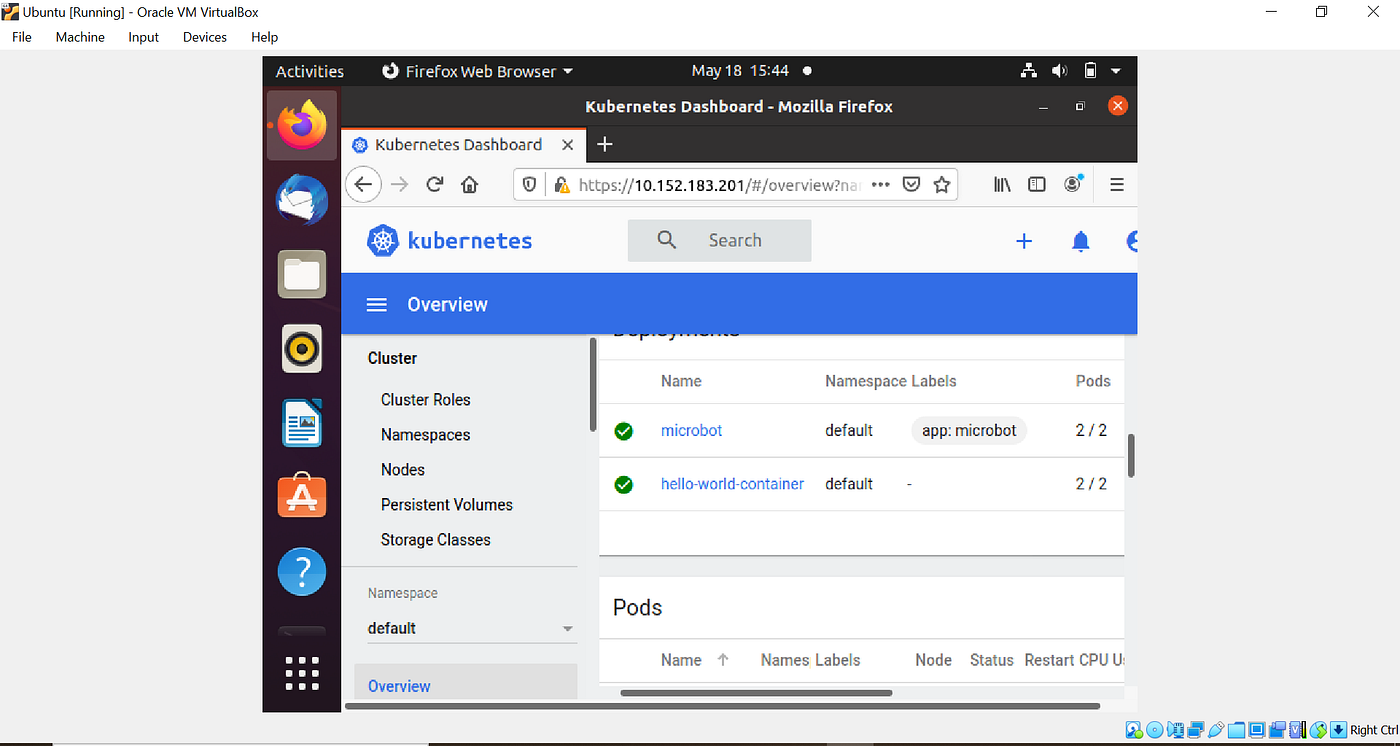 Kubernetes Pods & Docker Containers: Spin VM using Virtual Box in ...