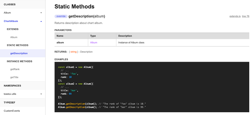 Toast Ui Doc A Tool That Will Awesomeify Your Javascript Api