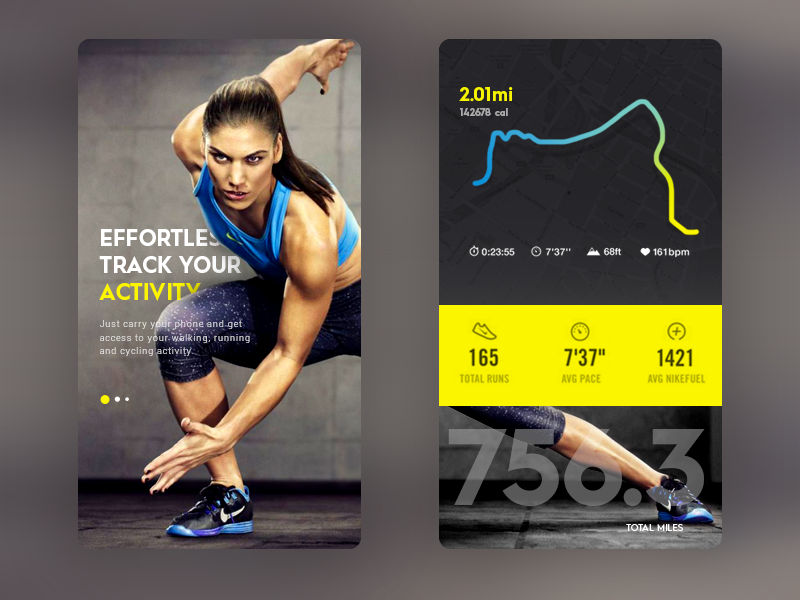 Fitness/Health App — Design Inspiration | by Muzli | Muzli - Design ...