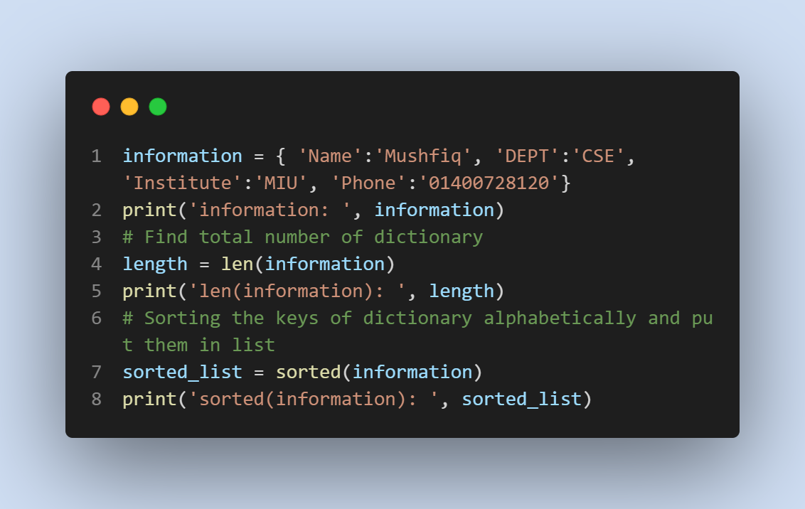 Dictionary Built-in Functions In Python - Kazi Mushfiqur Rahman - Medium