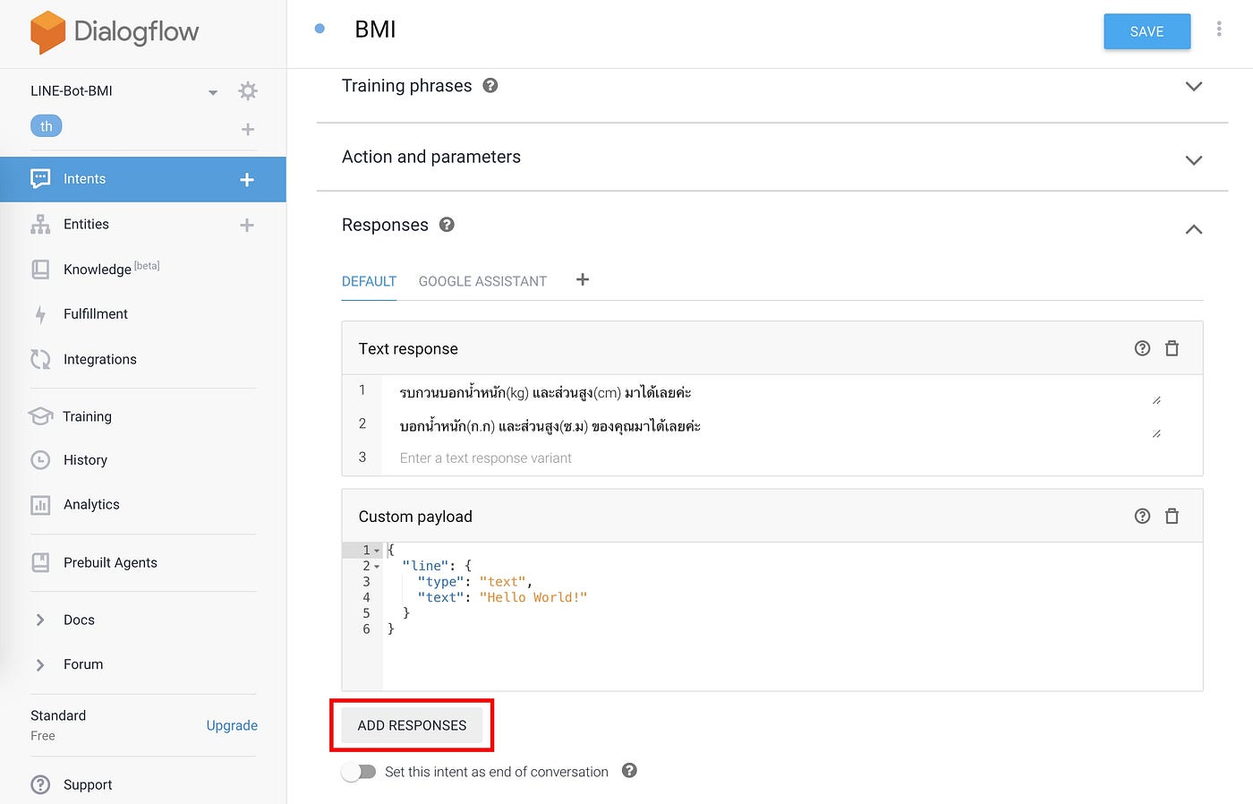 เรียนรู้การ Integrate LINE Bot เข้ากับ Dialogflow และ Firebase ผ่าน BMI Bot | by Jirawatee ...