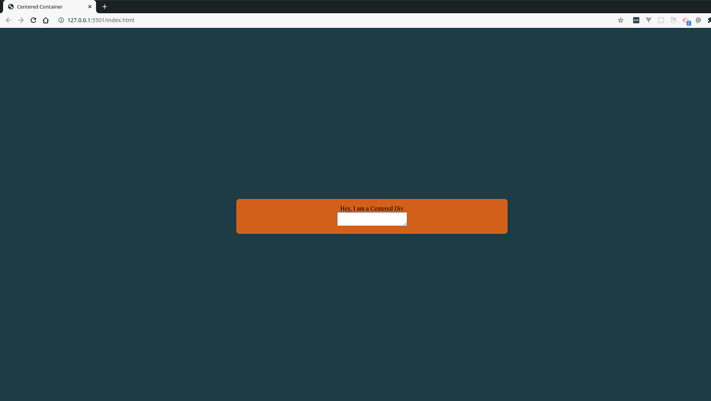 Centered Container With Css Flexbox Layout Model By Shubham Phadte Sage Systems Medium
