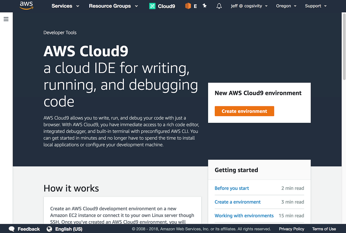 Installing Cloud9 Ide On An Aws Ec2 Instance By Jeff Cogswell Medium