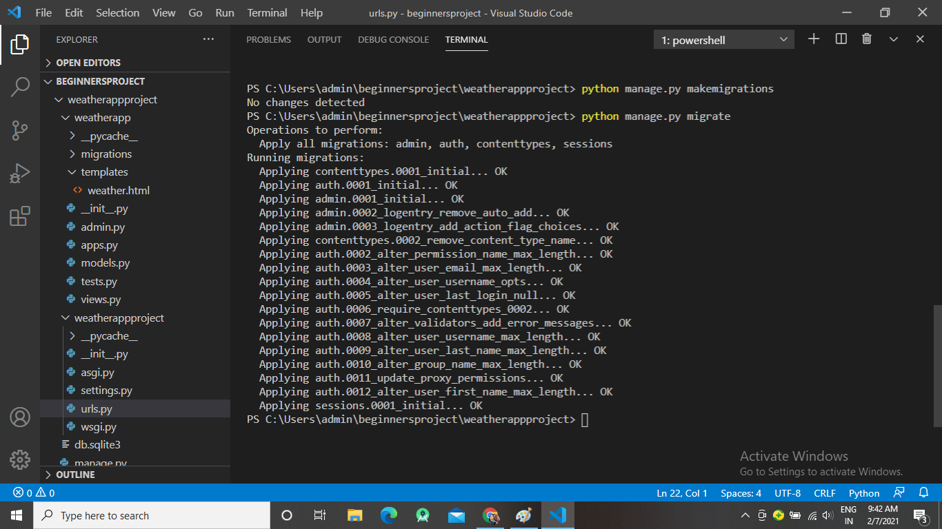 Weather app in Django. Welcome Beginners, | by Aarti Janardan Shelar ...
