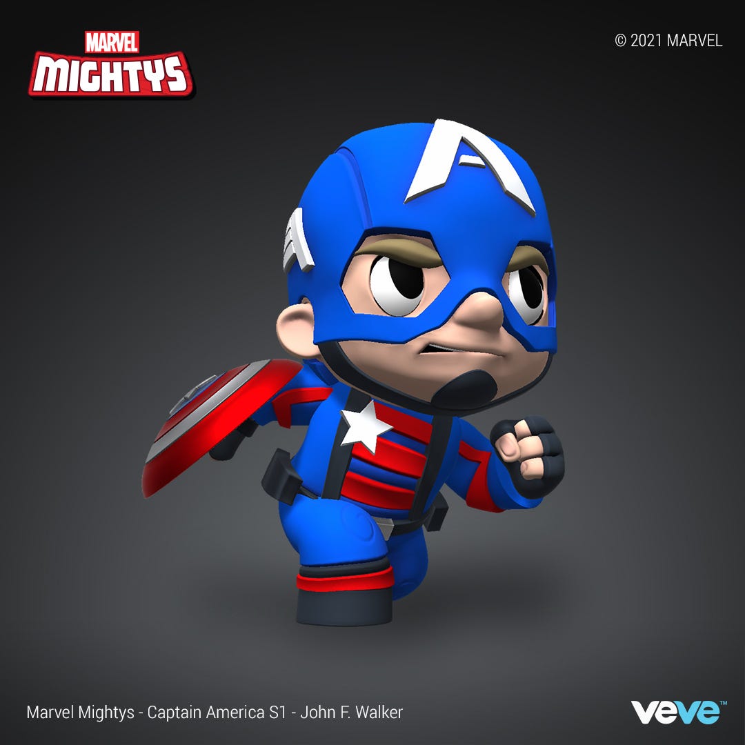 Marvel Mightys — Series 1 — Captain America | by VeVe Digital ...