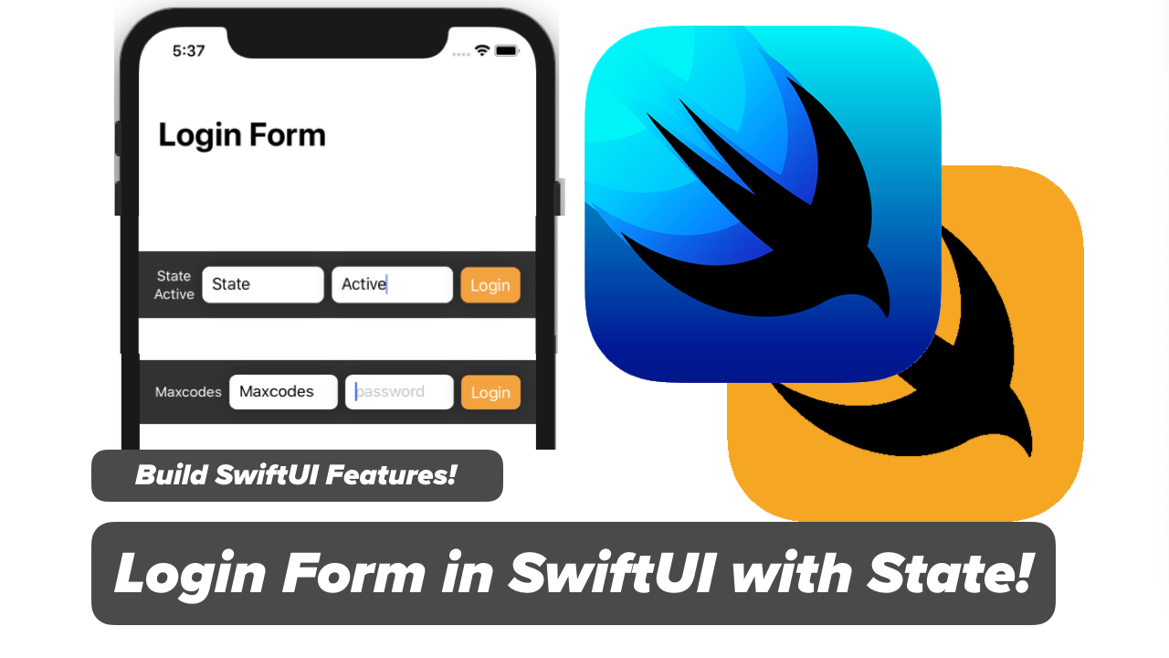 SwiftUI Forms & State — Login Form with TextFields, Modifiers, and State in Xcode 11. | by Max ...