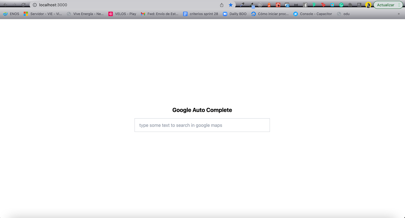 Crear un componente AutoComplete de Google con React & Tailwind | by ...