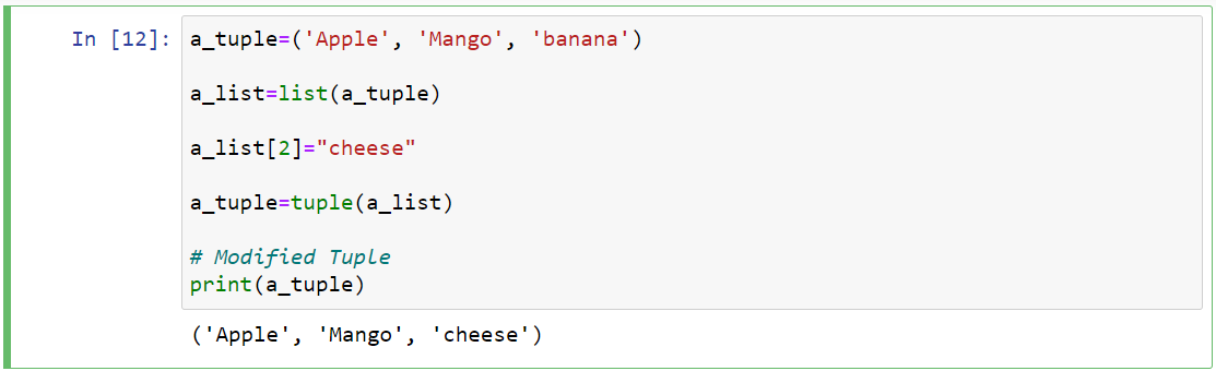How to modify Tuples in Python. The Work Arounds. | by Alwaz Qazi | Nerd For Tech | Jul, 2021 ...