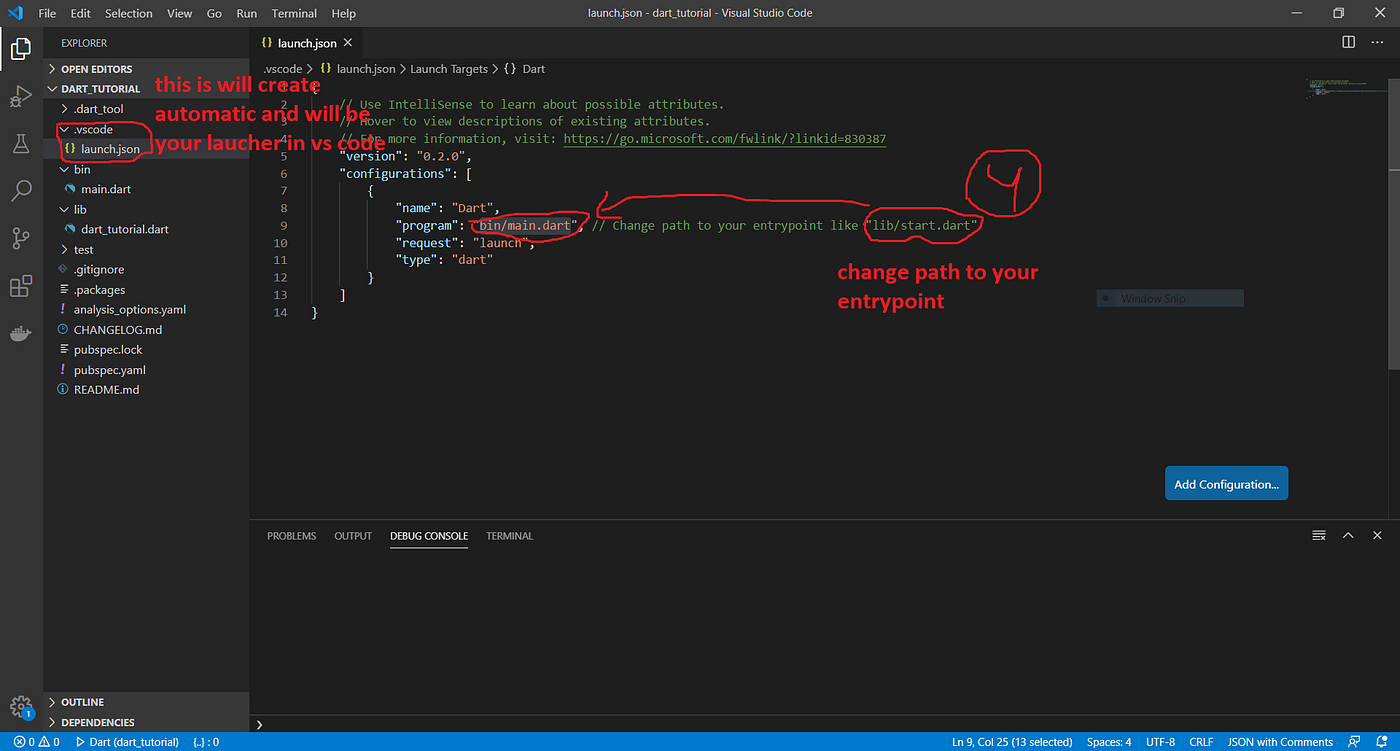 Flutter : Follow this step to change main.dart(entry point) to some ...