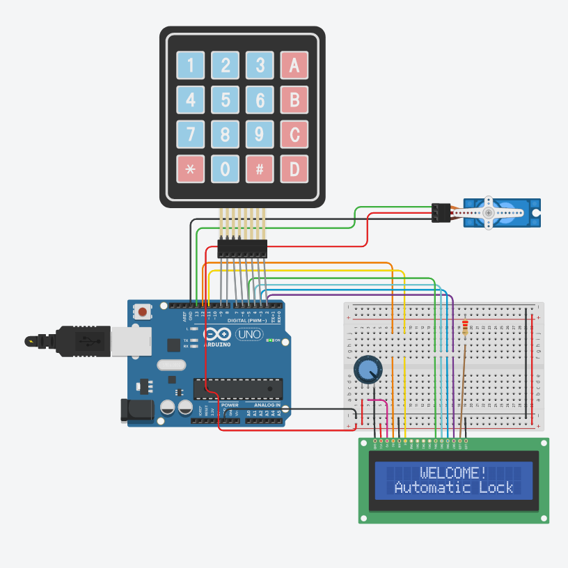 Automatic Door Lock System in Arduino Uno | by PRAJWALIKA DEKA | Medium