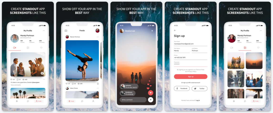 Panoramic App Screenshots — Encourage scrolling along your gallery | by ...