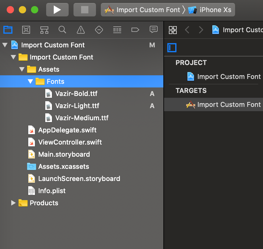 How to Import Fonts into Xcode (Swift 5) | by Mohammed R Ghate | Mac O’Clock | Medium