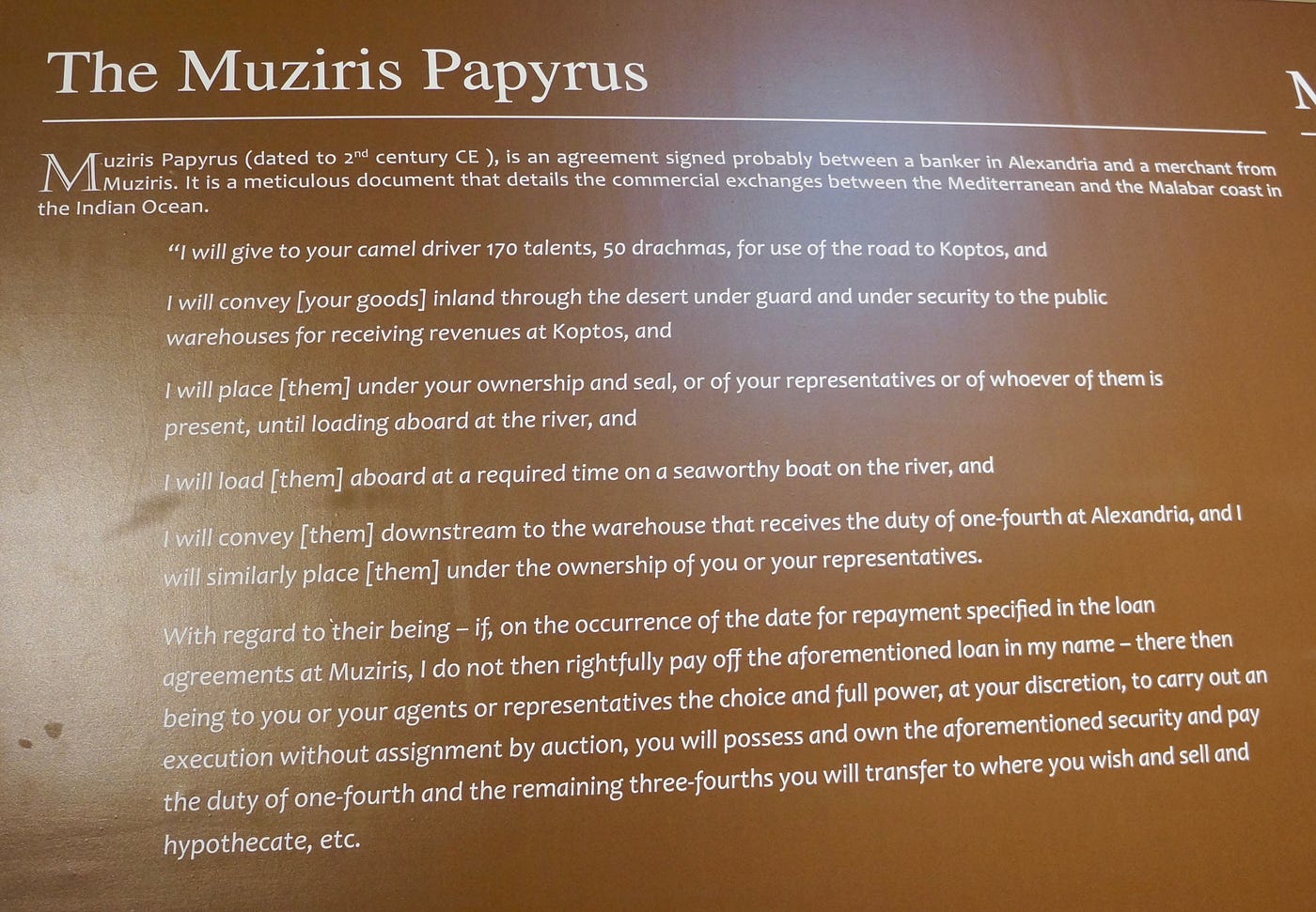 Muziris — India’s little known historical gem | by N S Vinodh | Medium