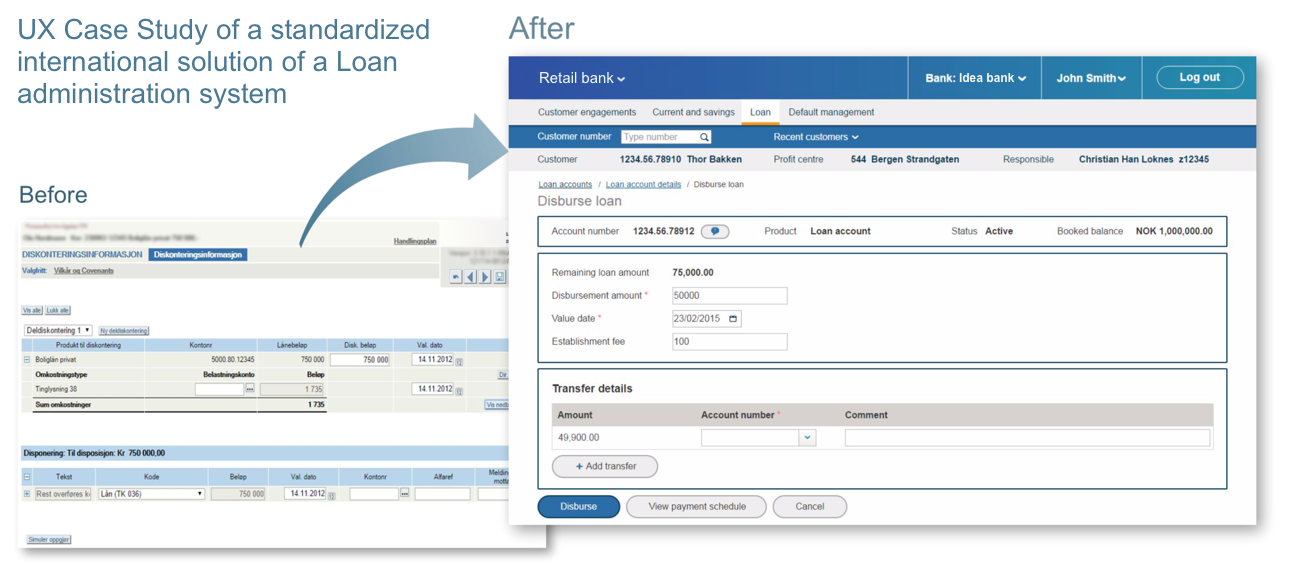Core banking system — a UX case study | by Julia Bondarenko | UX Collective