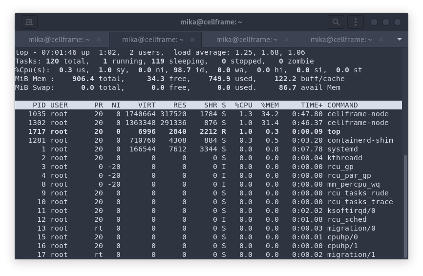 Benching: Multiple Cellframe nodes on a Raspberry Pi | by Mika Hyttinen | Coinmonks | Medium