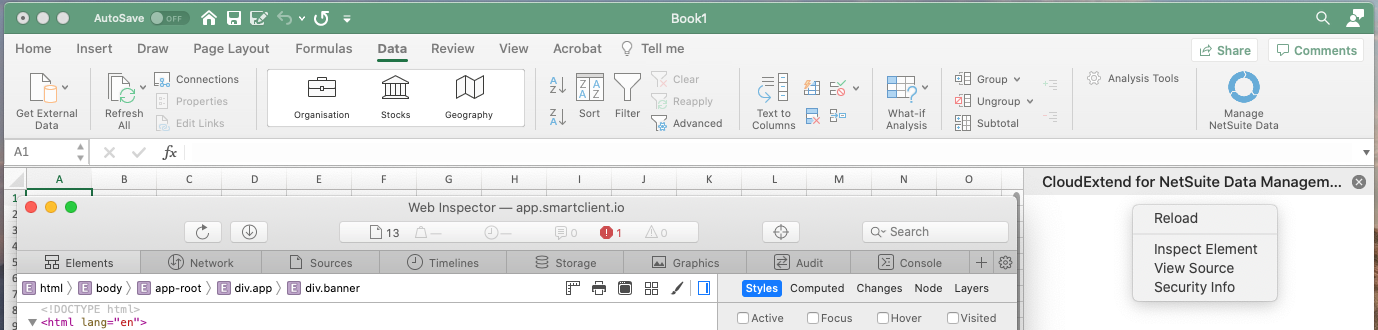 Enable Inspect Element — Developer Tools In Microsoft Office Add Ins On Mac Debug Office Add