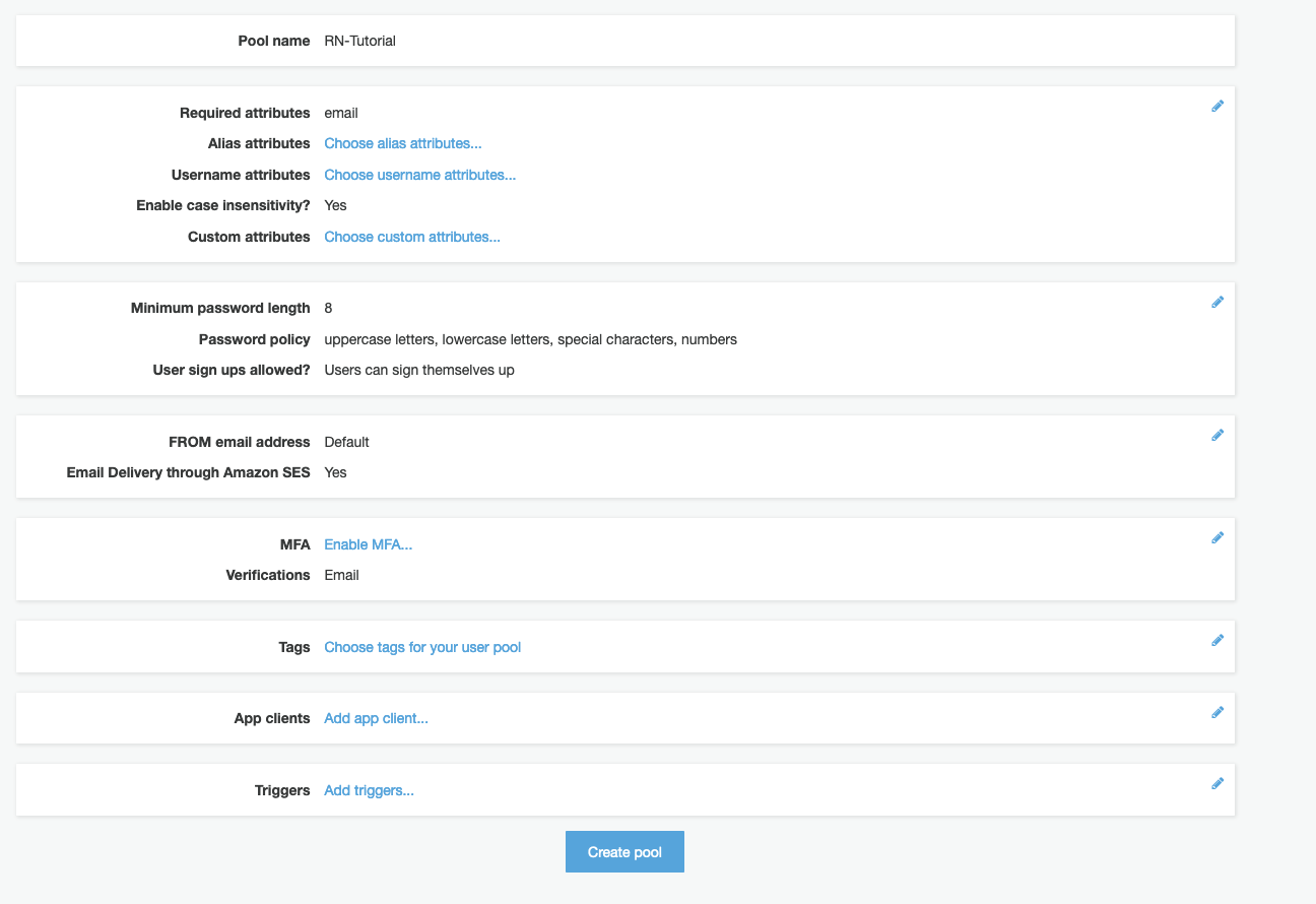 React Native Authentication Using AWS Cognito & Amplify | by Pierre ... React Native Authentication Using AWS Cognito & Amplify | by Pierre ...