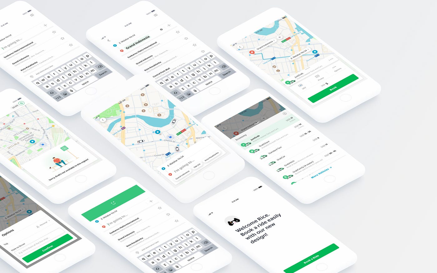 Redesigning the transport booking experience for Grab app | by Rice ...