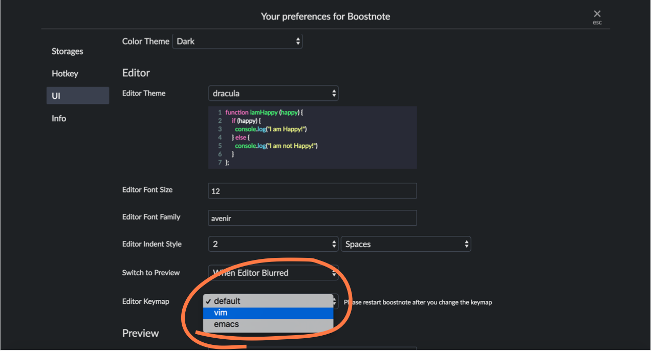 Boostnote Tips: How to set Vim keymap to Boostnote. | by Boost Note | Boost Note | Medium