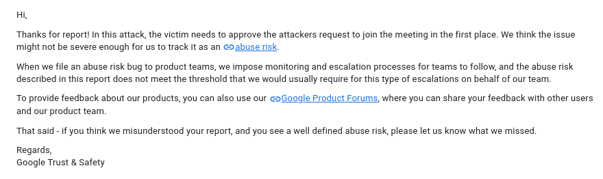 Hacked Google-Meet…??!. 15th June 2021 | by 7h3h4ckv157 | InfoSec Write-ups