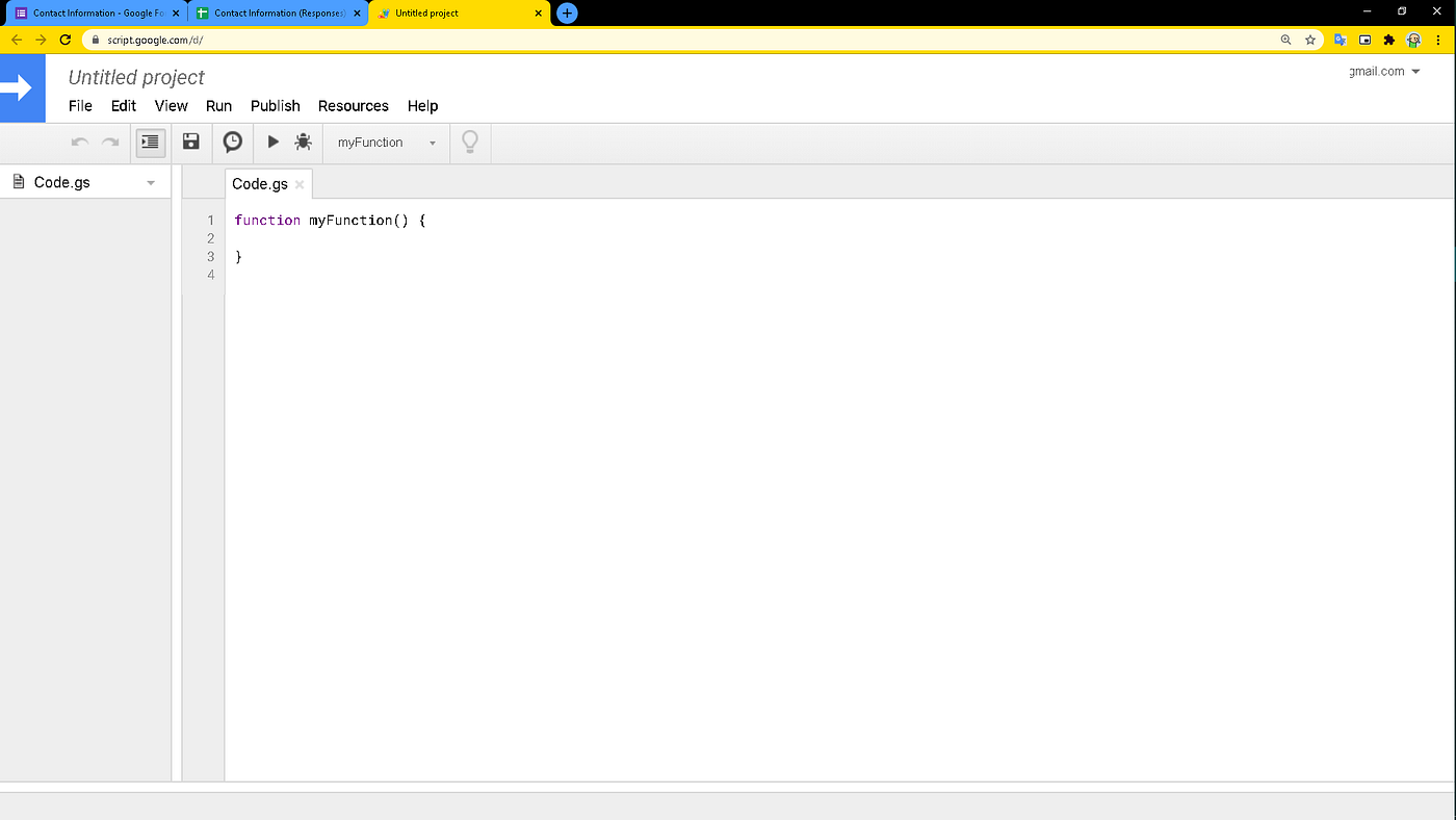 Contacts directly from Google Form | by Sameer Tuteja | Medium