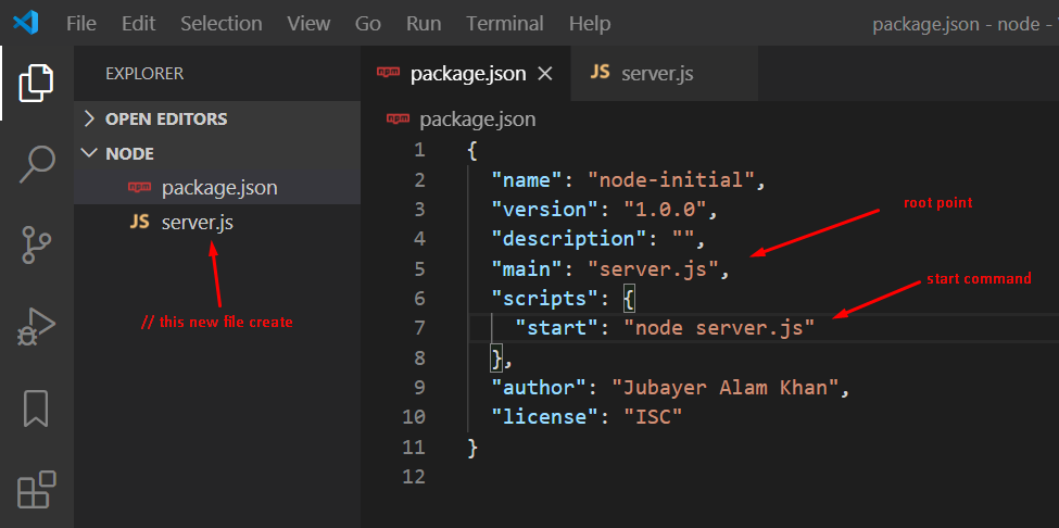 Install Express, set up Server & API | by Jubayer Alam | Medium