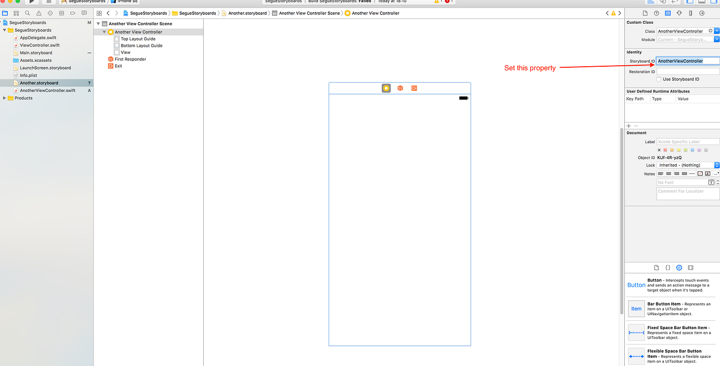 How to segue between ViewControllers with different storyboards | by Wilson Balderrama | Medium
