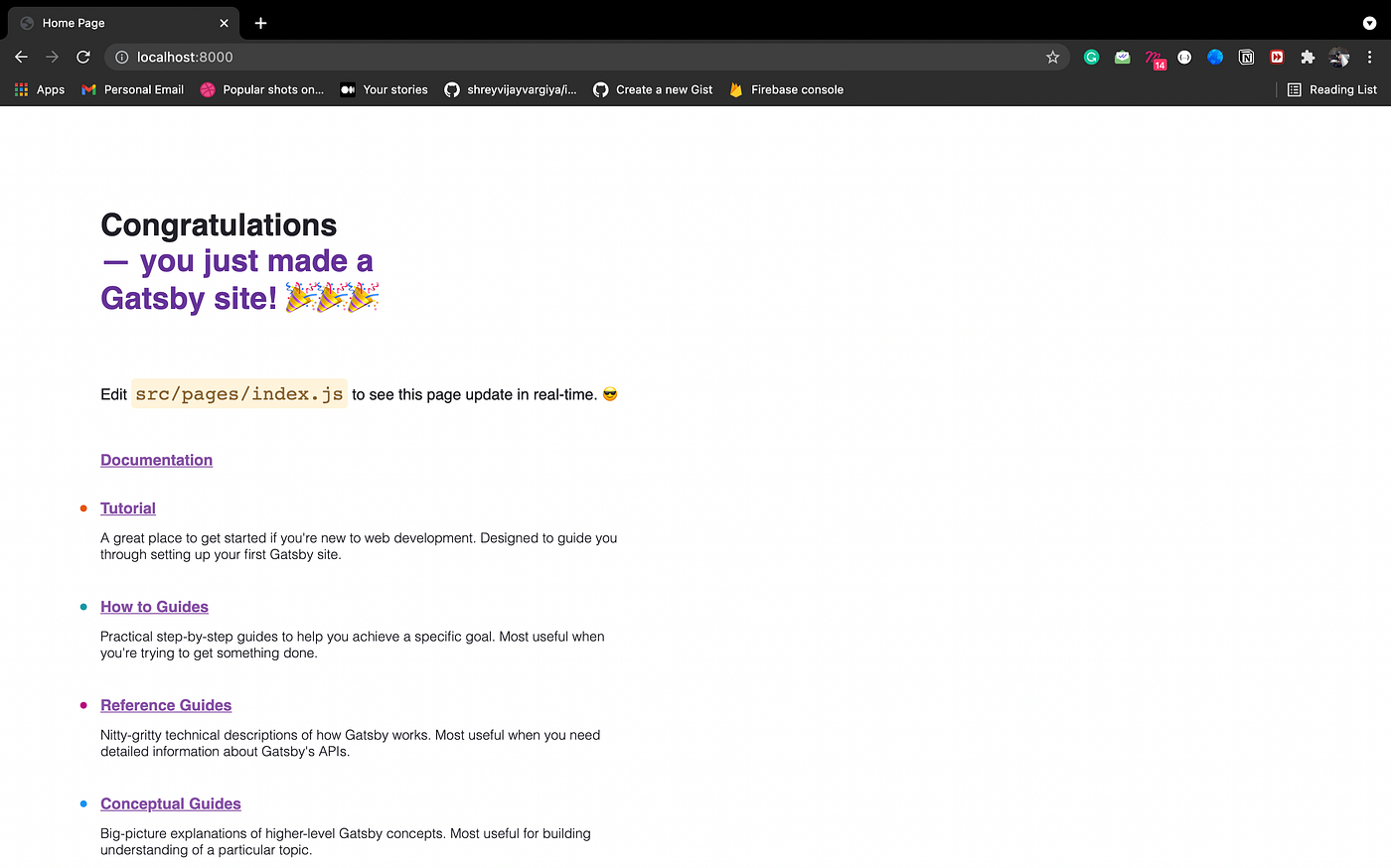 Introduction to Gatsby. Next JS developer getting started with… | by shrey vijayvargiya | Geek ...