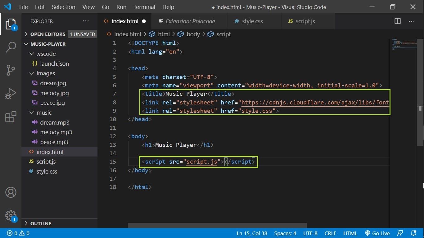 Build Music Player Using Html Css And Javascript By Divya M C M Medium