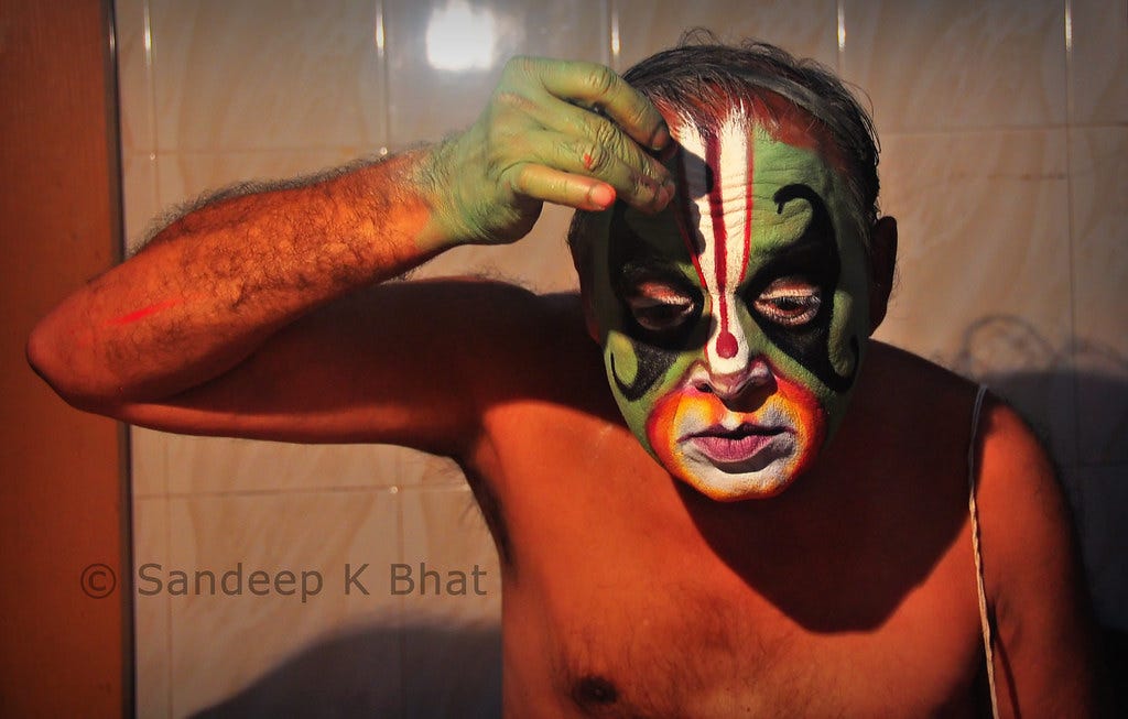 FACE PAINTING TRADITIONS ACROSS CULTURES: YAKSHAGANA | by Avinash G ...