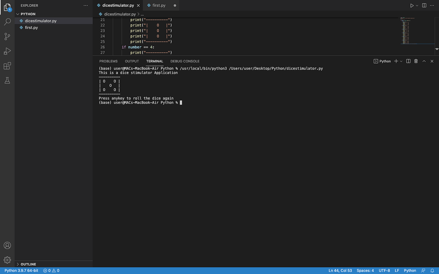 Python: Building Dice Simulator. As a DevOps engineer, it is necessary… | by Olayinka Ayobami ...
