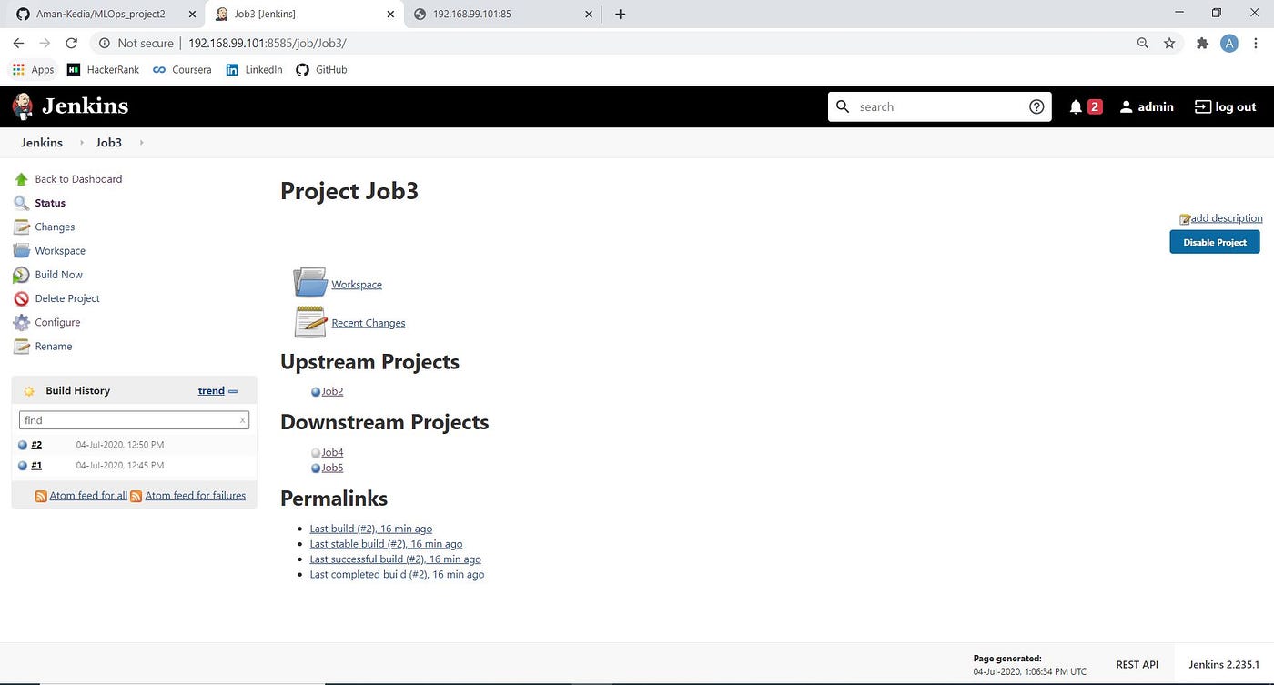 Automation Of Web Servers Deployment Using Docker Jenkins And Github 8888