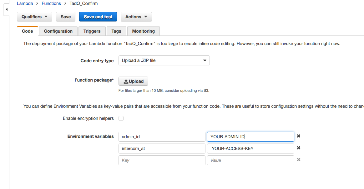 Tutorial: Using Intercom with AWS Lambda | by Cathal Horan | Medium