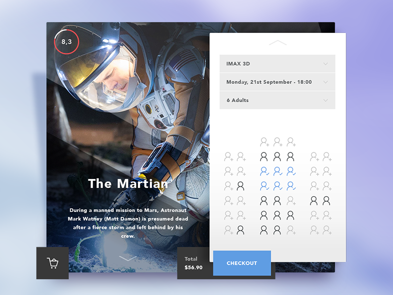 Movie/Cinema UI Inspiration. via Muzli | by Muzli | Muzli - Design ...