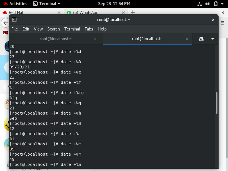 Date command with different options and sample output screenshots. | by ...