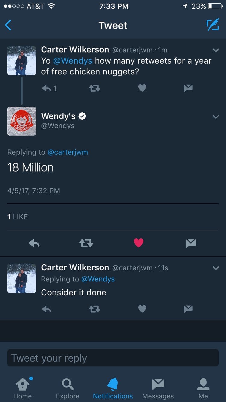 How a Tweet became a viral Marketing Campaign for Wendy’s | by Celso H ...