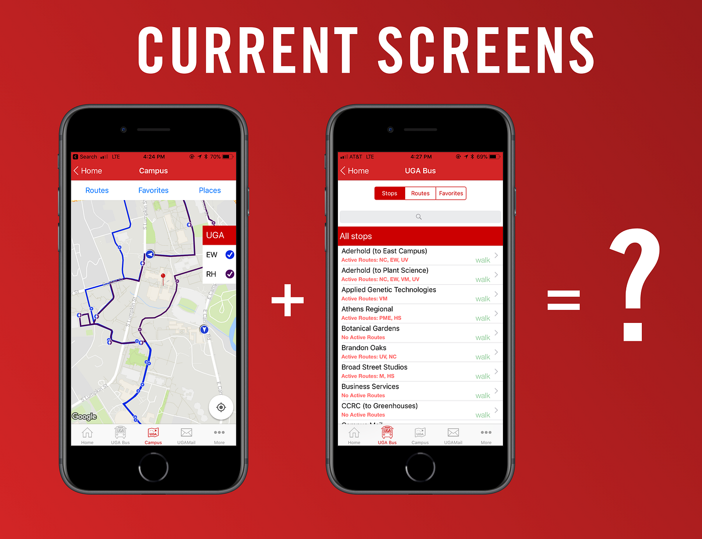 Making Informed Design Decisions at the UGA App | by Chalen Duncan | Medium