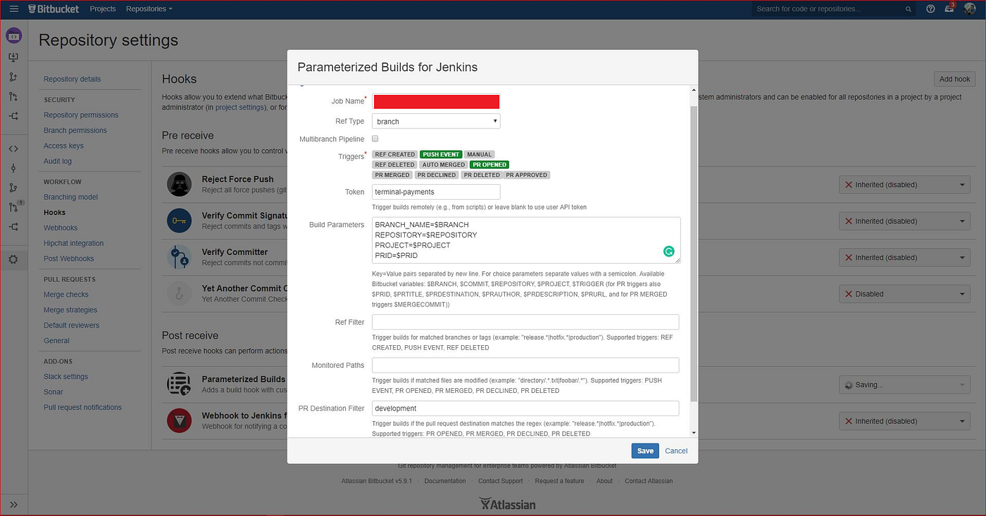 Pipeline For Static Code Analysis Using Jenkins Sonarqube Bitbucket Server By Niyaz