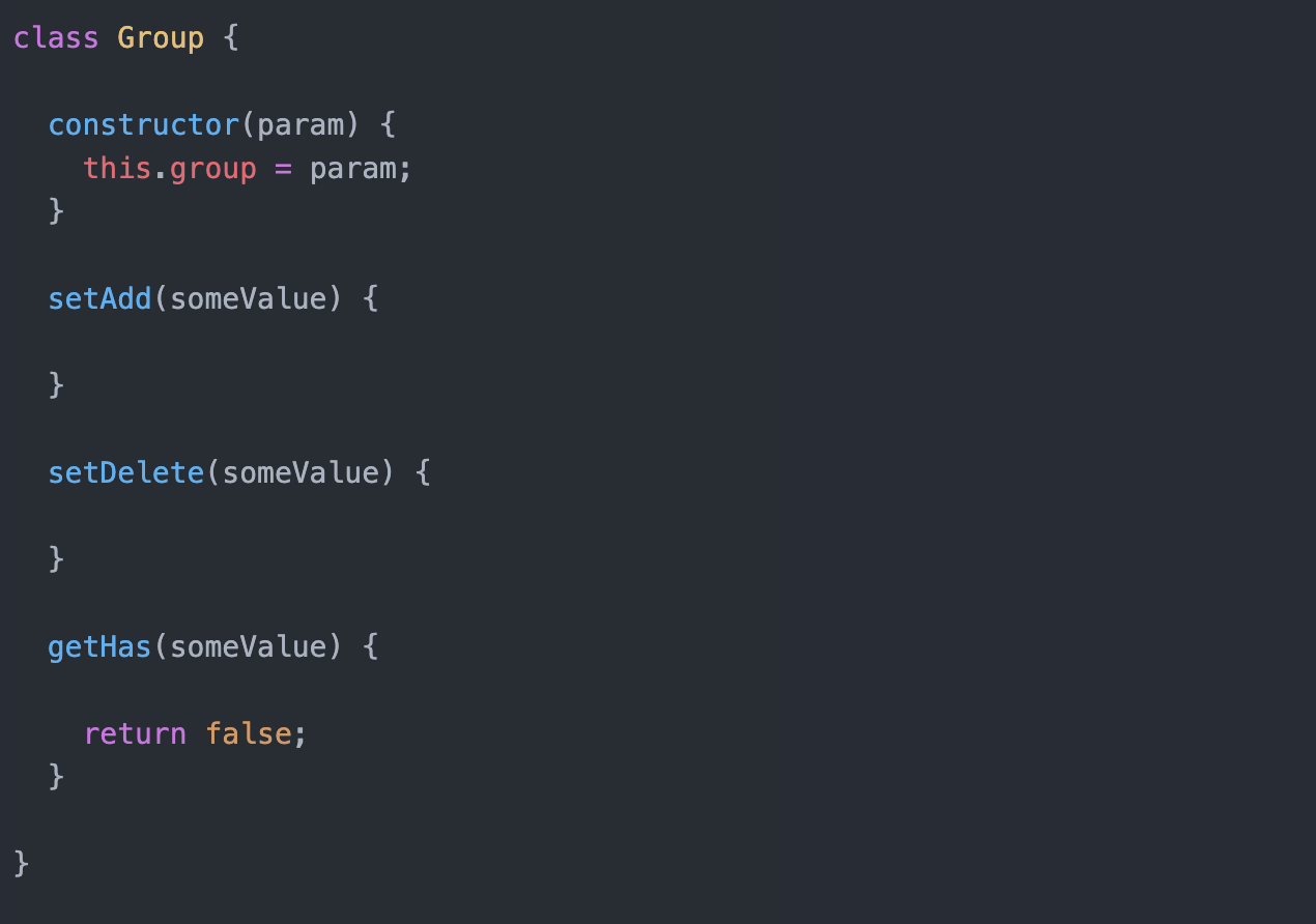 Eloquent Exercises: Groups | Eloquent Javascript, Chapter 6 | by Dan Eder | The Command Line ...