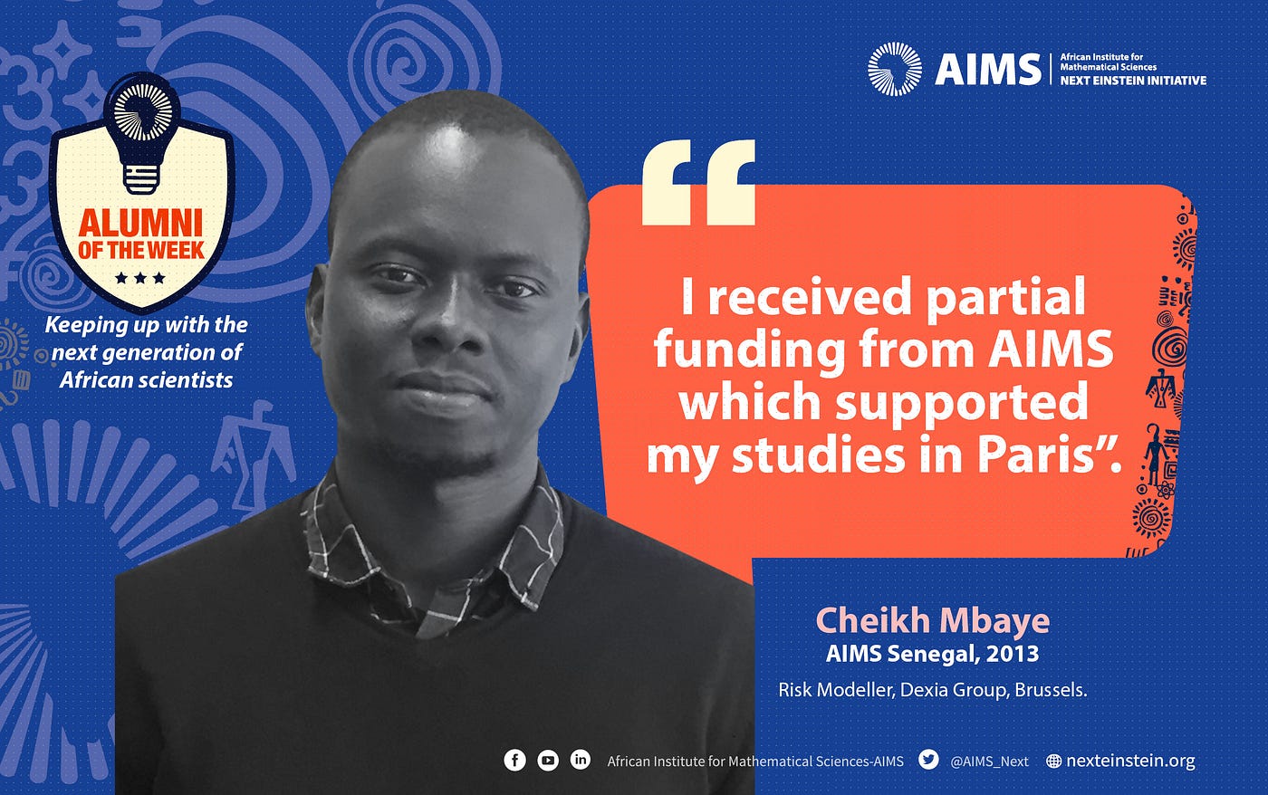 #AlumofWeek — Chiekh Mbaye, AIMS Senegal’13 | by Sampson Kofi Adotey ...
