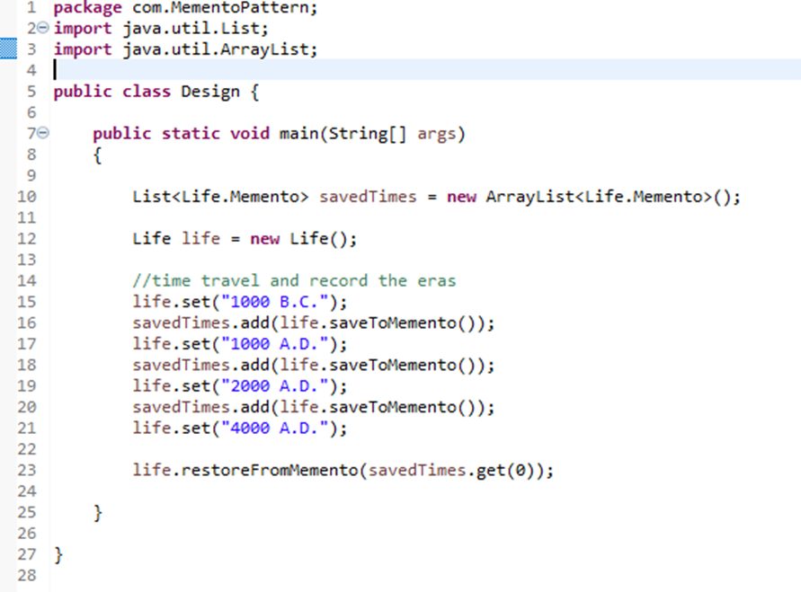 Memento design pattern. Memento pattern is a behavioral design… | by ...