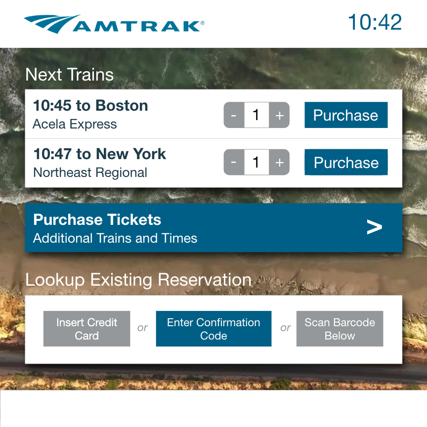 Rethinking the Station Kiosk. Improving Amtrak Passenger Experience ...